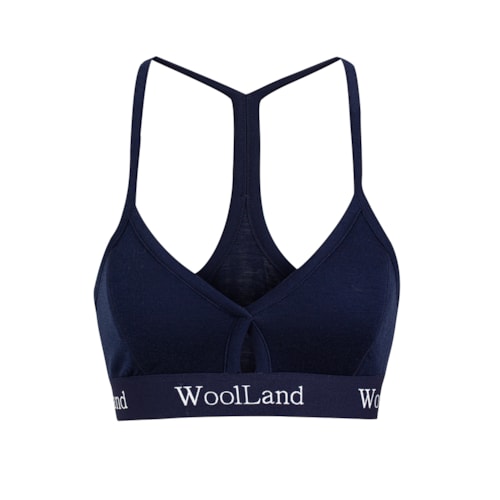 Sandfjellet Wool Bra | Women | Blue - Woolland